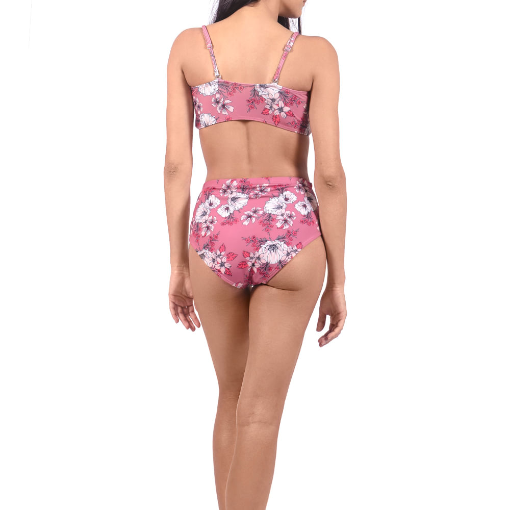Cosplay Bottom Bikini Rosa Floreado - Unity Stores