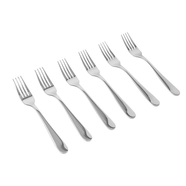 Set de 6 Tenedores de ensalada Acero Brillante - Unity Stores